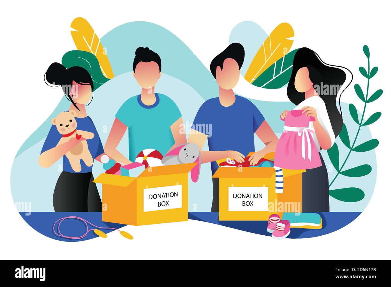 People Volunteering Clipart