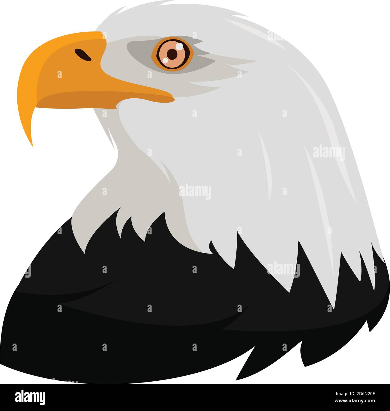 Great eagle, illustration, vector on white background Stock Vector ...
