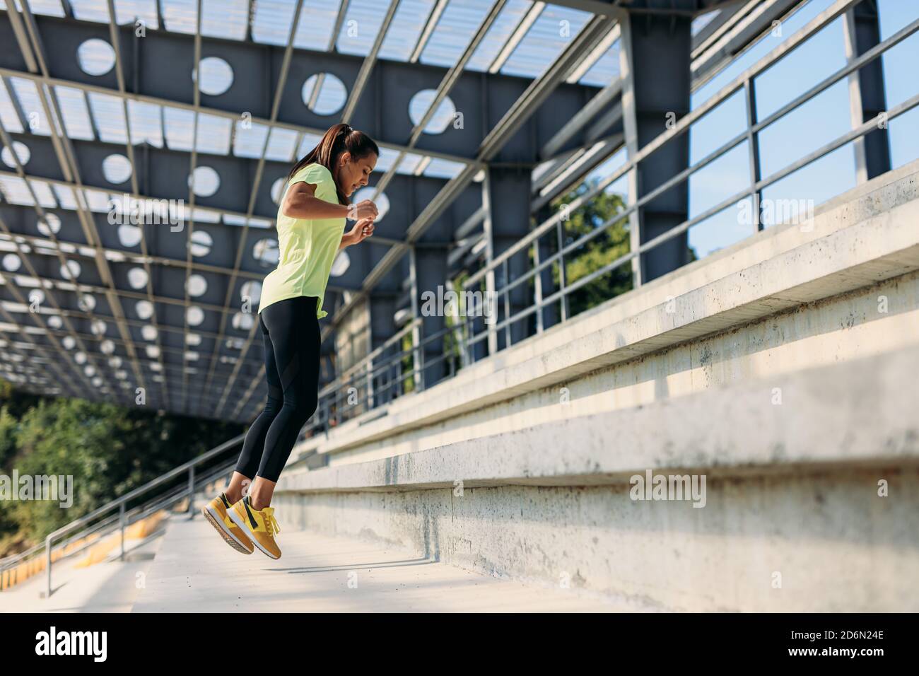 Jumping in stairs hi-res stock photography and images - Alamy