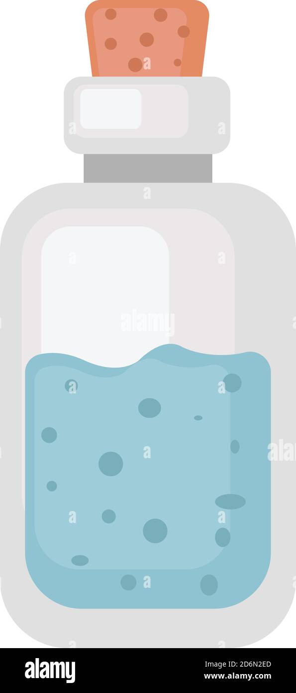 Elixir in bottle, illustration, vector on white background Stock Vector ...
