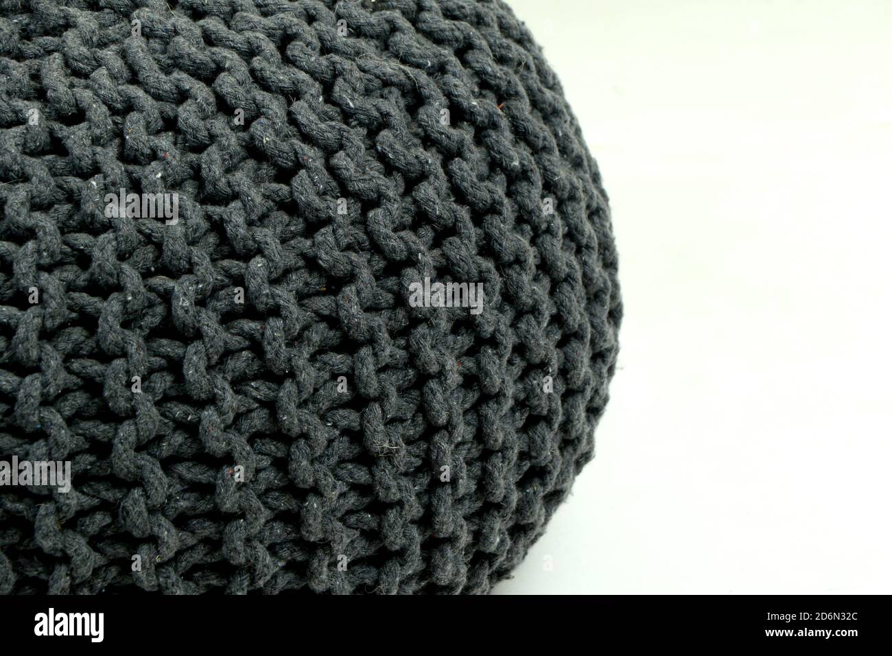 Black Half round thread abstract texture background on white Stock ...