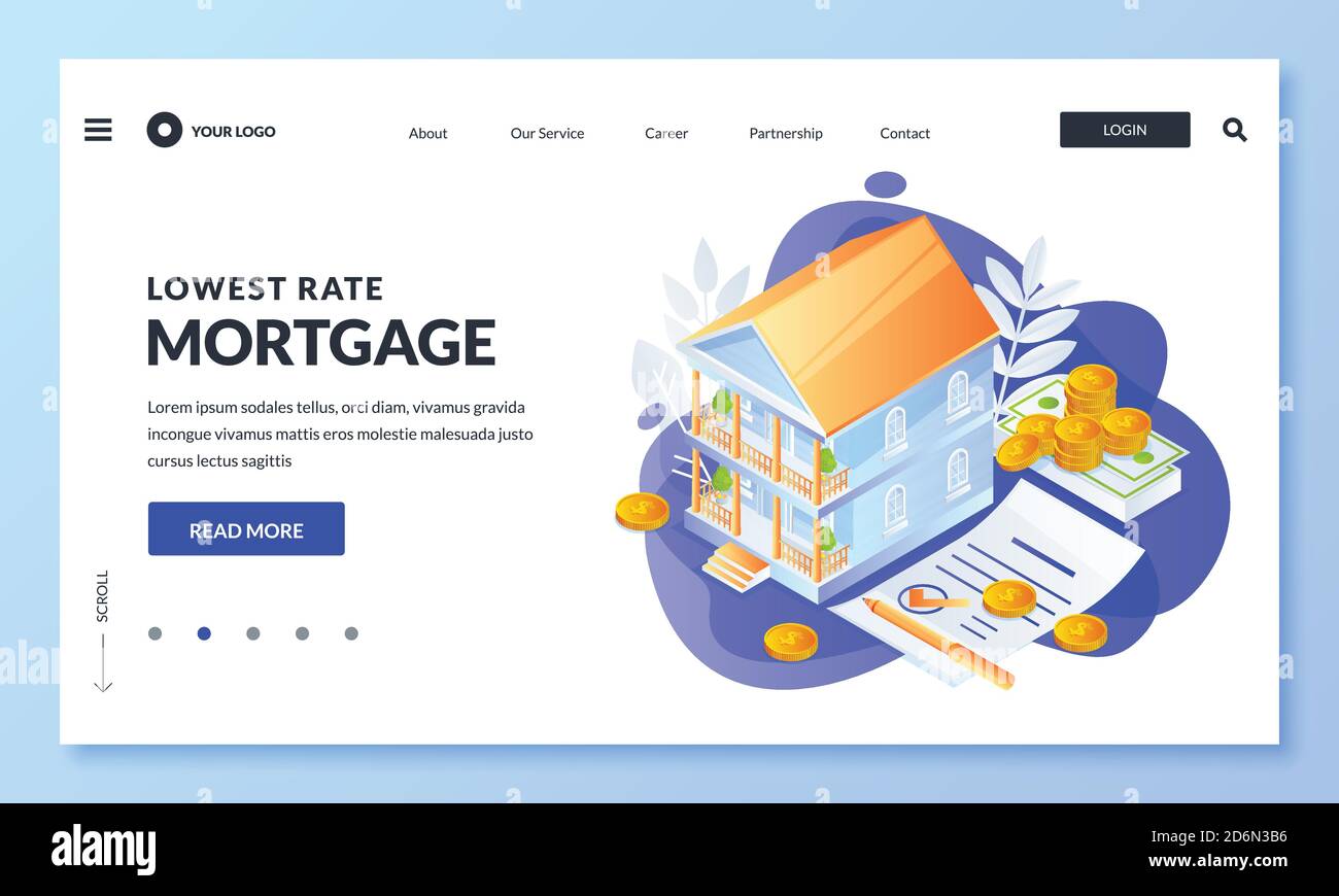 Home loan concept banner Stock Vector Images - Alamy