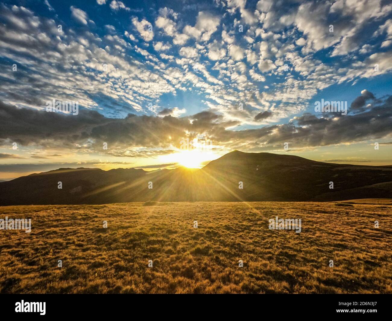 Hiking to the Snow Mesa on the 485 mile Colorado Trail, Colorado Stock ...