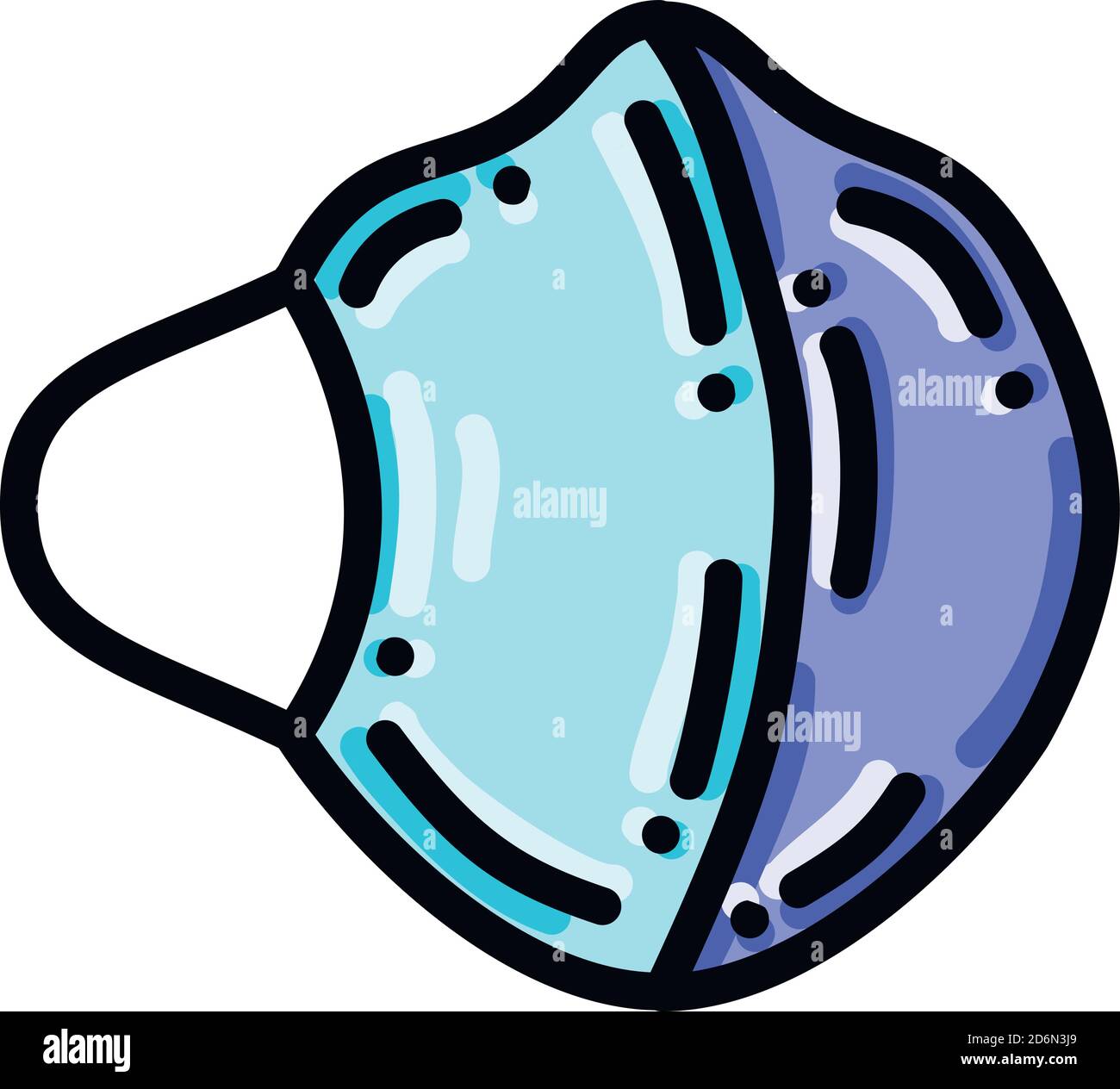 Medical blue mask Stock Vector Images - Alamy