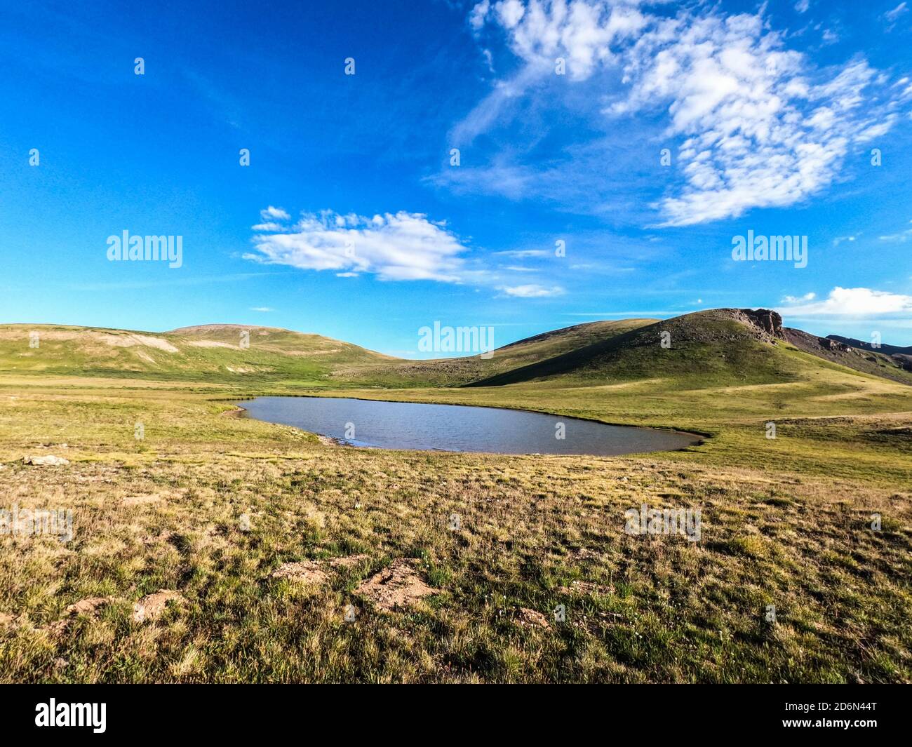 Hiking to the Snow Mesa on the 485 mile Colorado Trail, Colorado Stock ...