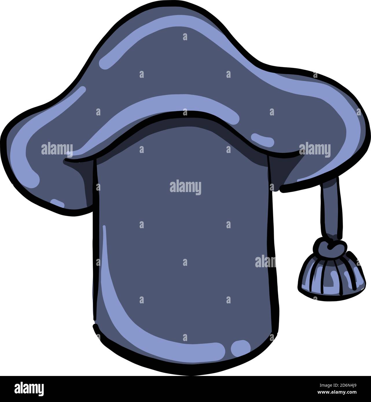 Graduation hat, illustration, vector on white background Stock Vector ...
