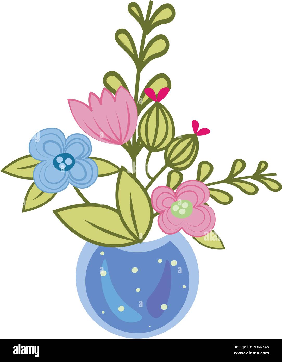 Green house on flowers Cut Out Stock Images & Pictures - Alamy