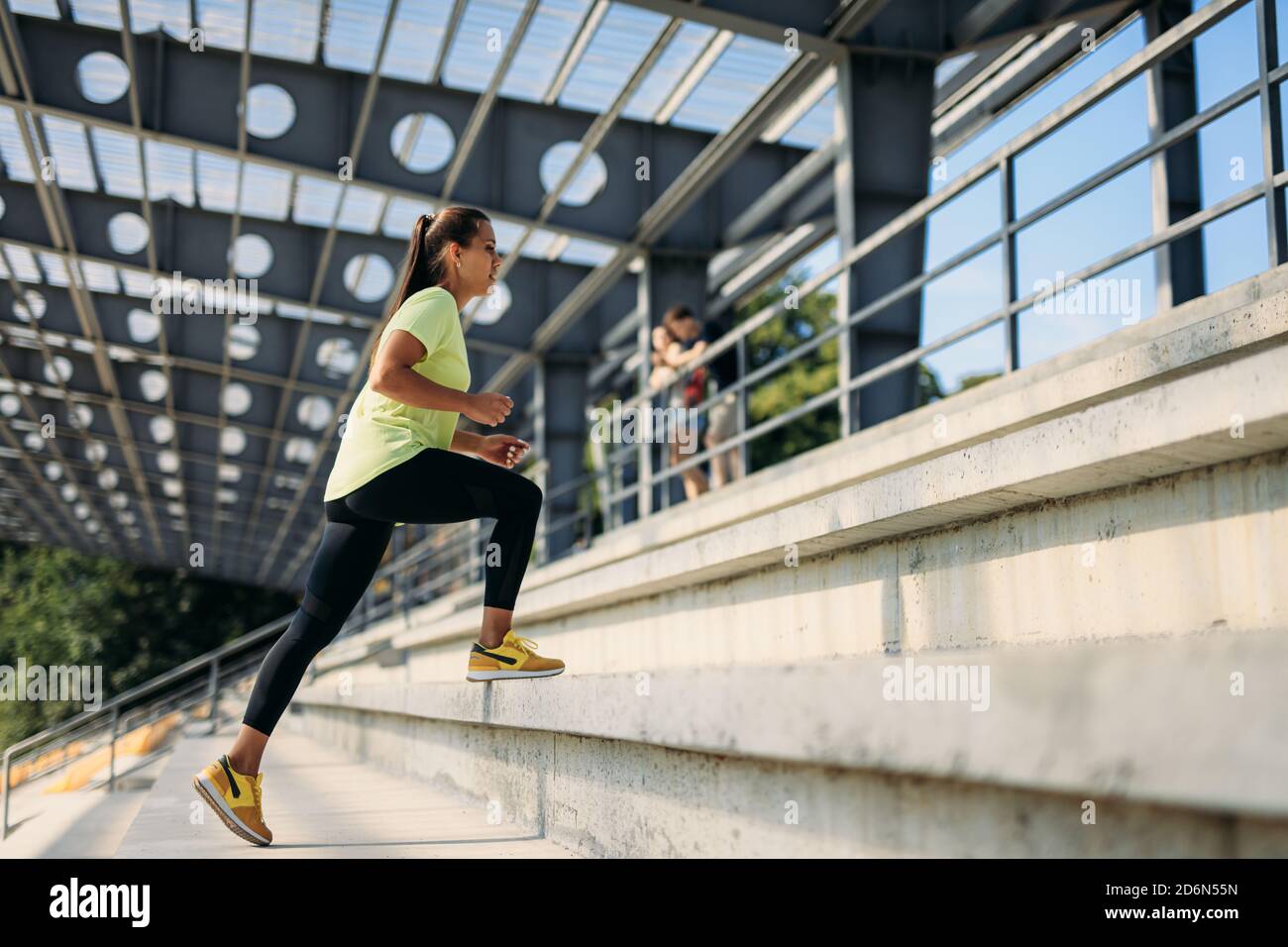 Beautiful athlete brunette young hi-res stock photography and images ...