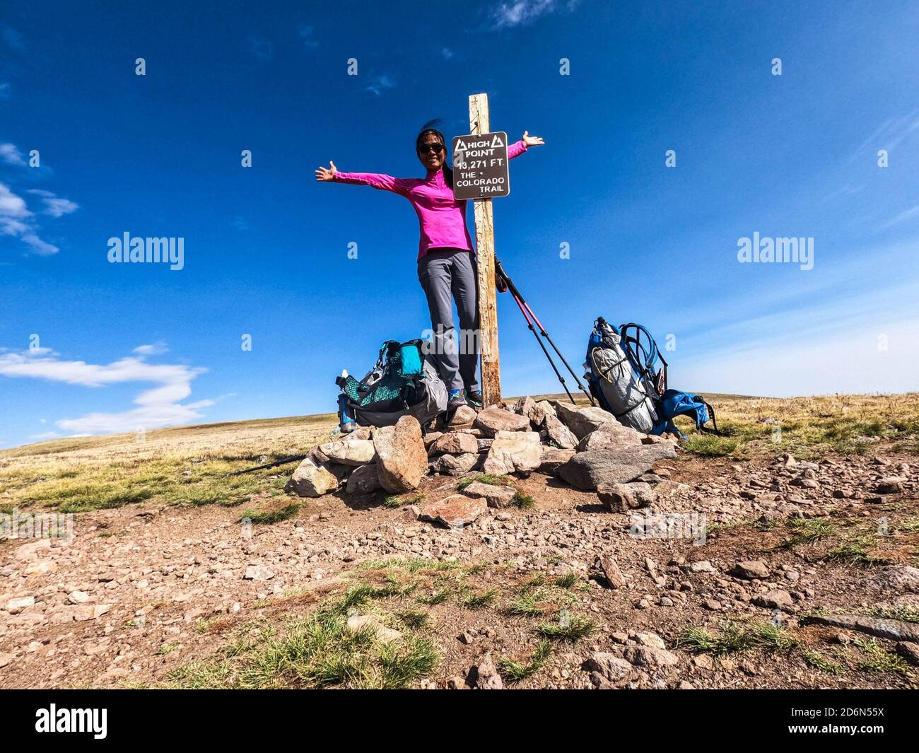 Continental Divide and the highest point of the 485 mile Colorado Trail ...