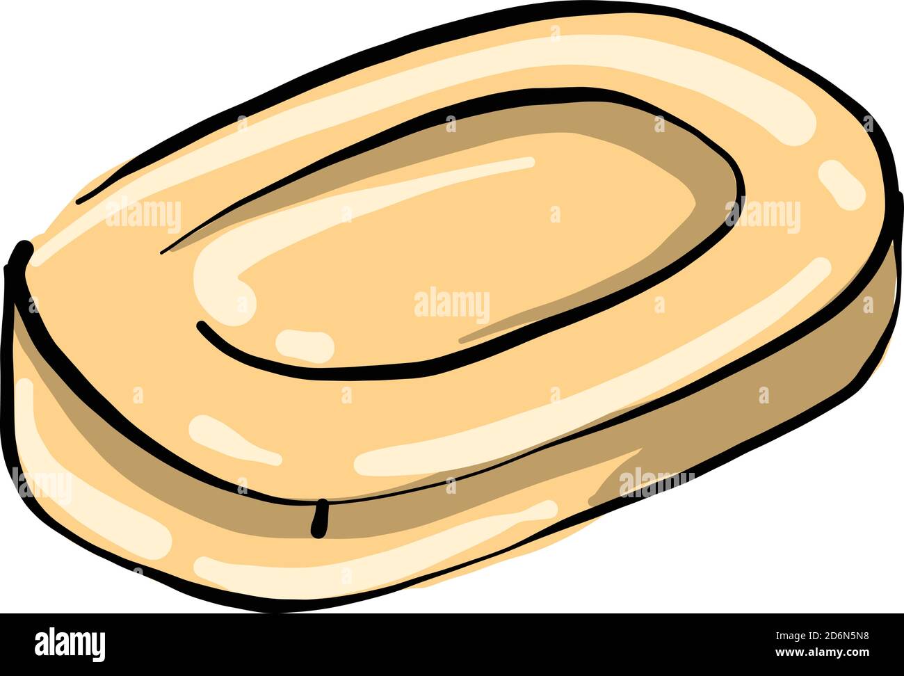 Yellow hand soap, illustration, vector on white background Stock Vector ...