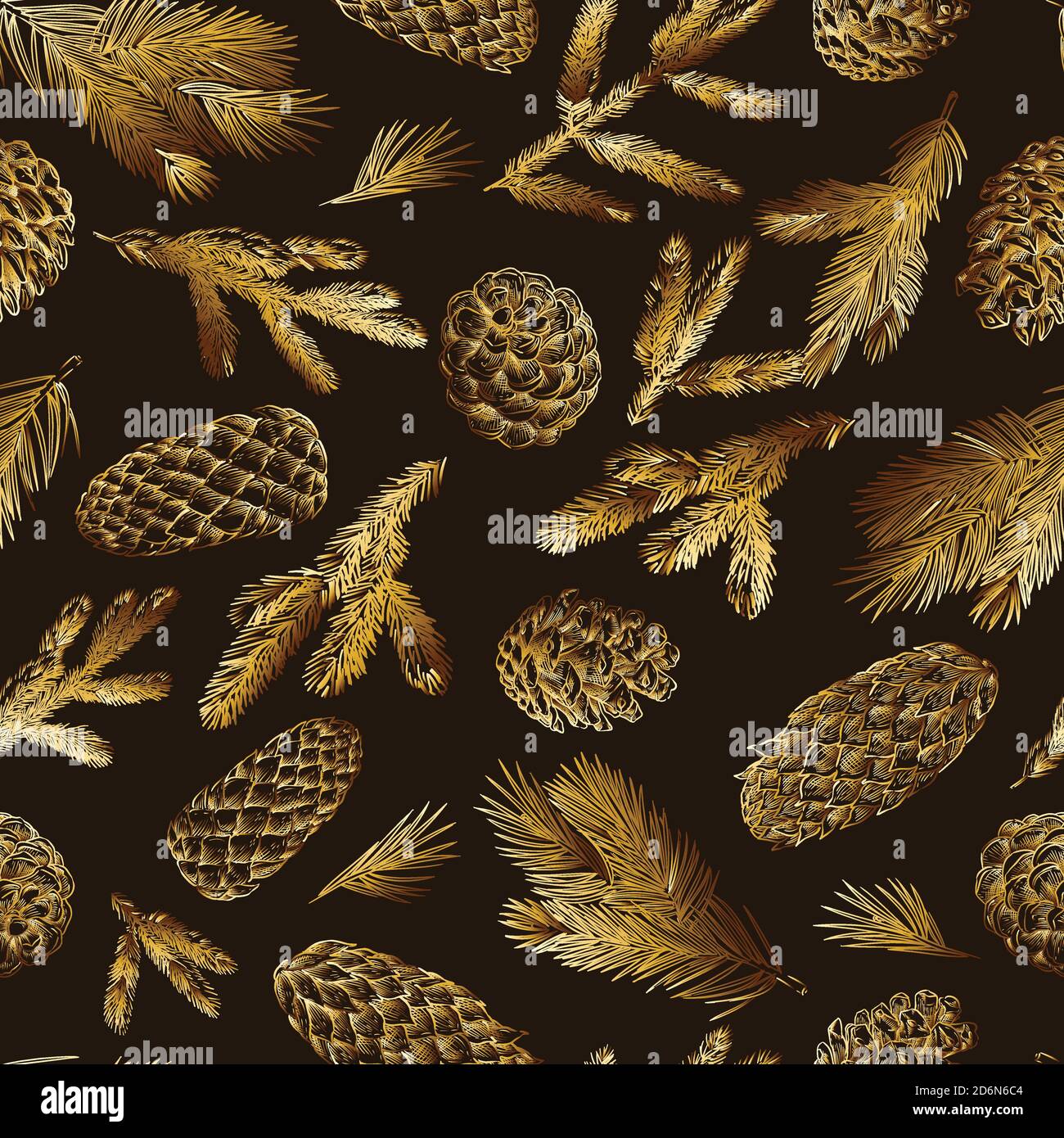 Autumn pine tree on Stock Vector Images - Alamy