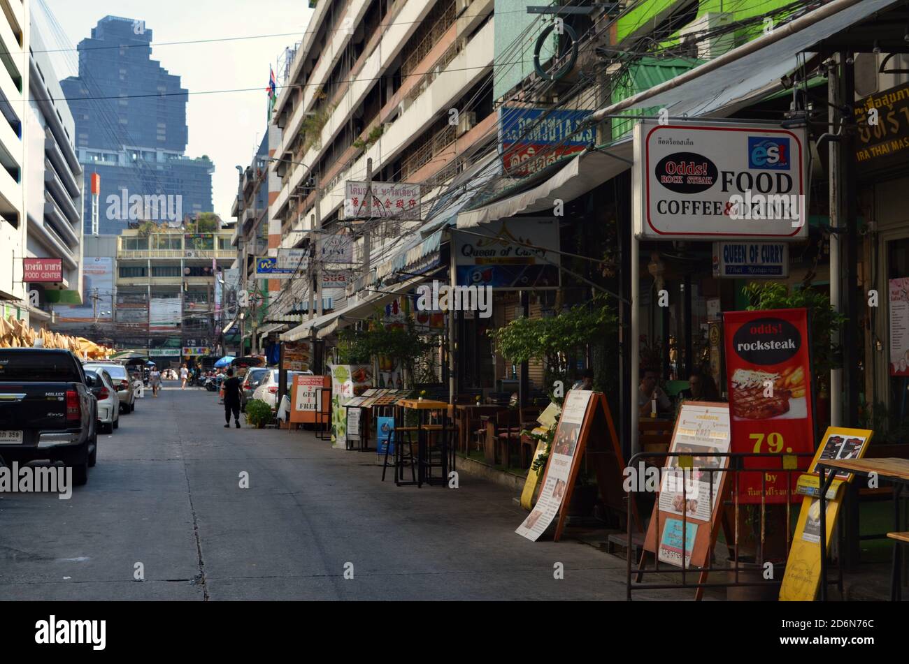 Bangkok, Thailand - Shops on Side Street Stock Photo - Alamy