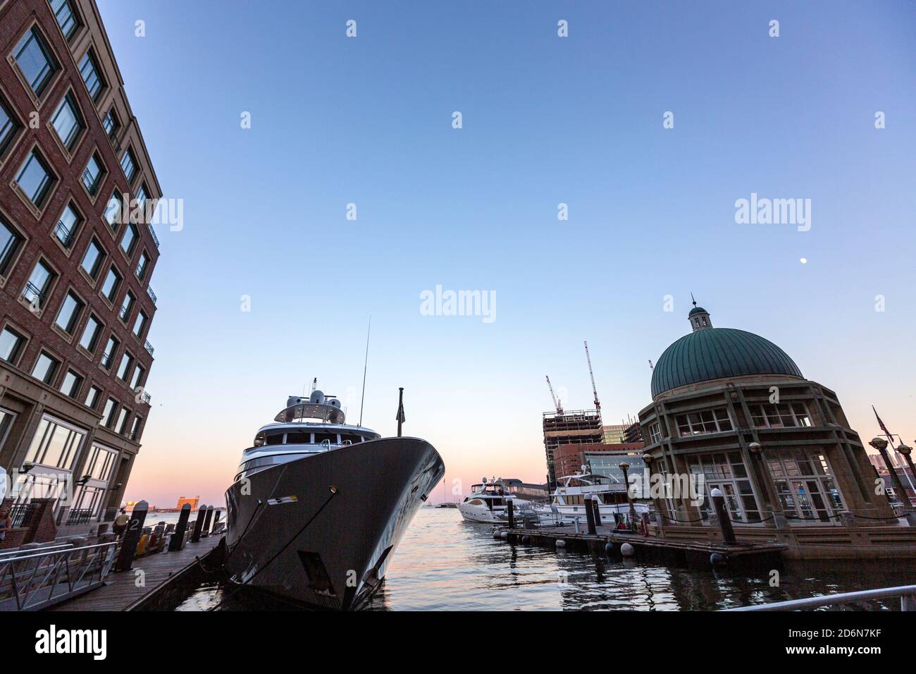 Yachts and boats in Boston's Waterfront, Boston, Massachusetts, USA ...