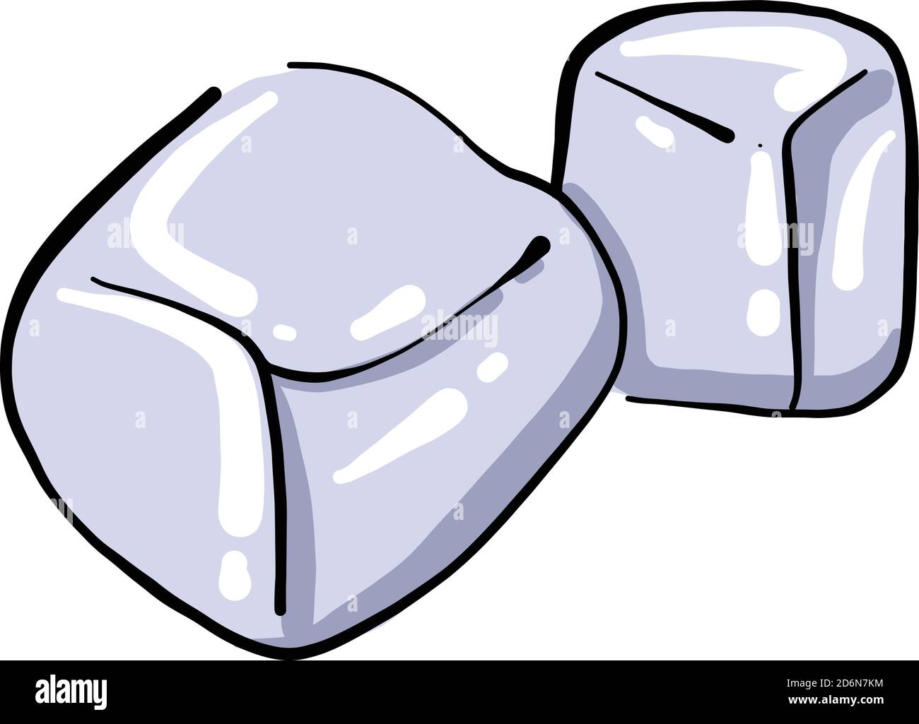 Ice cubes, illustration, vector on white background Stock Vector Image & Art - Alamy
