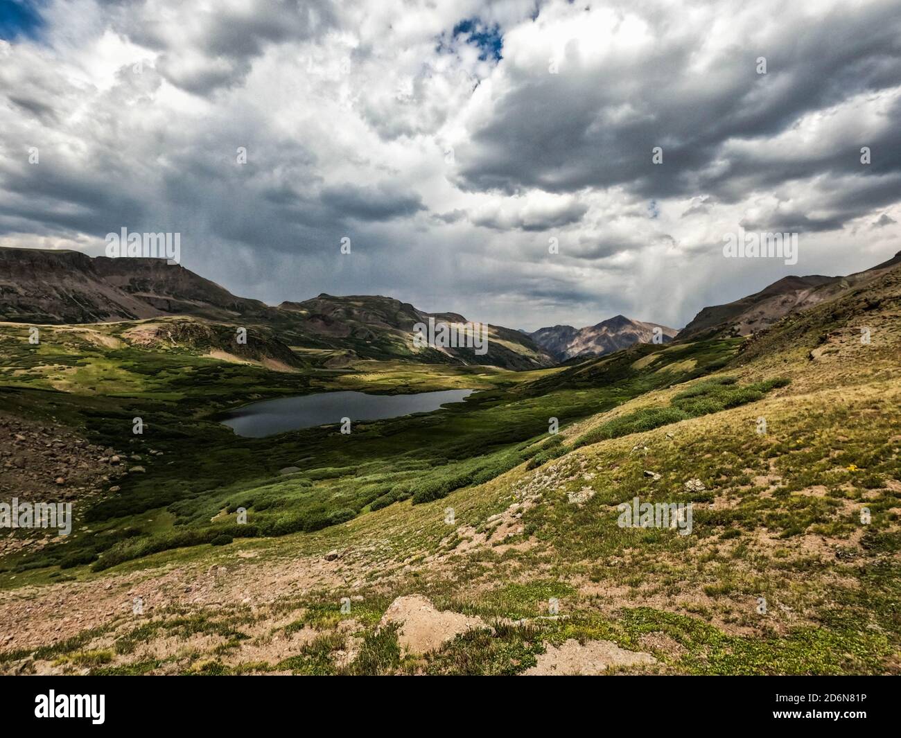 View of the Cataract Lake on the 485 mile Colorado Trail, near Lake ...