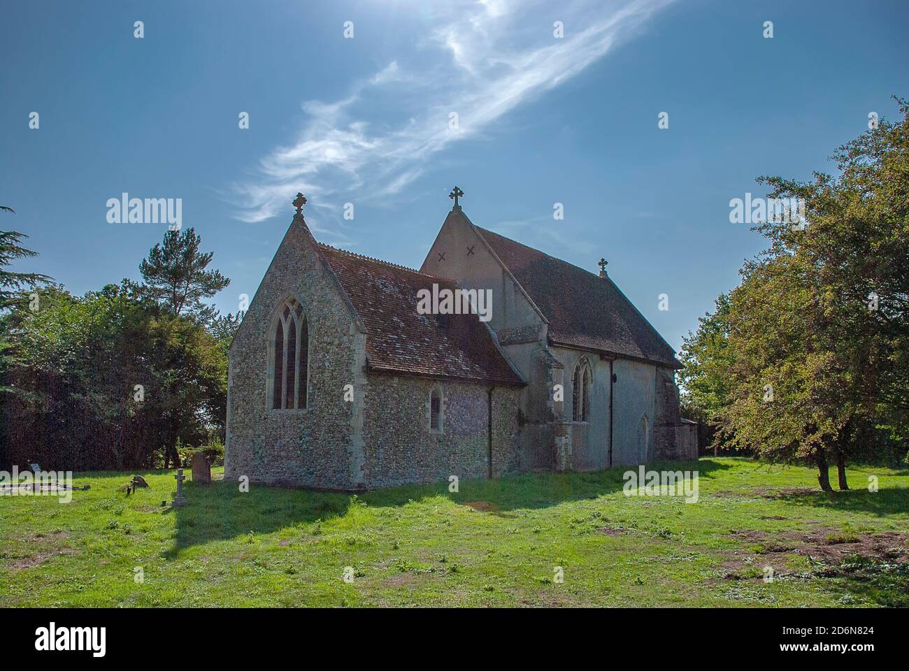 St Botolph Church in the tiny village of Culpho in Suffolk, UK Stock ...
