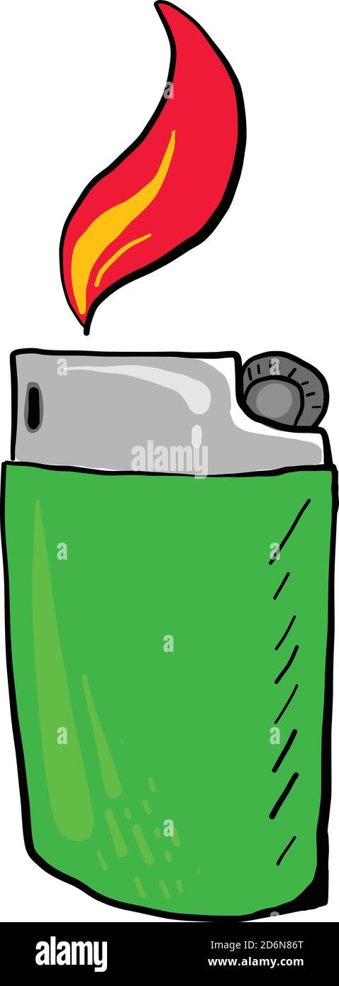 Green flame spark Stock Vector Images - Alamy