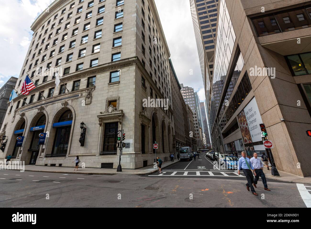 Devonshire st, Financial District, Boston, Massachusetts, USA Stock ...