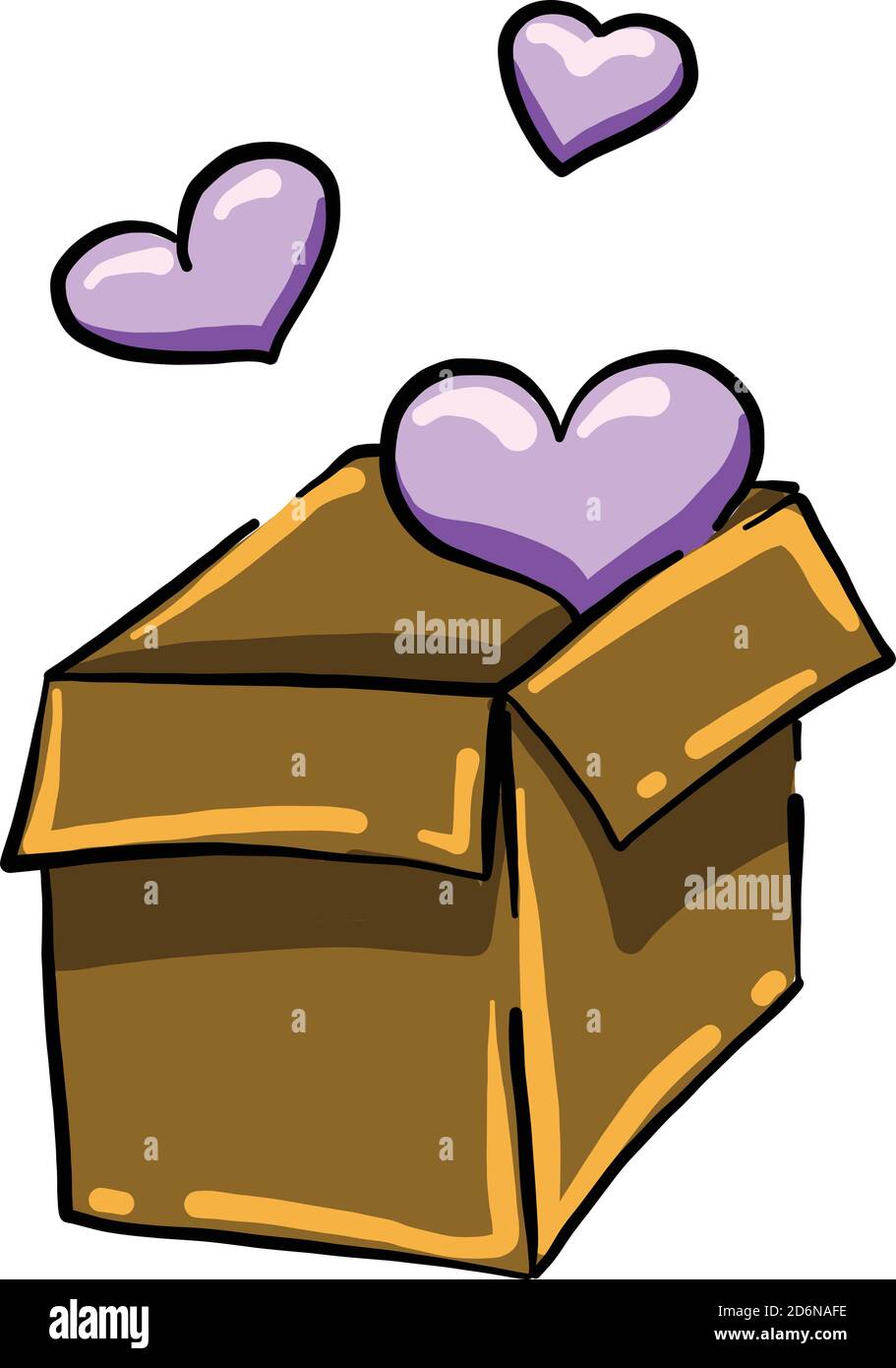 Box vector love hi-res stock photography and images - Alamy
