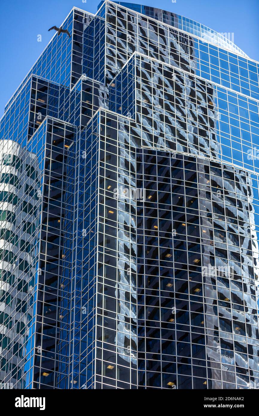 Glass skyscraper in Financial District, Boston, Massachusetts, USA ...