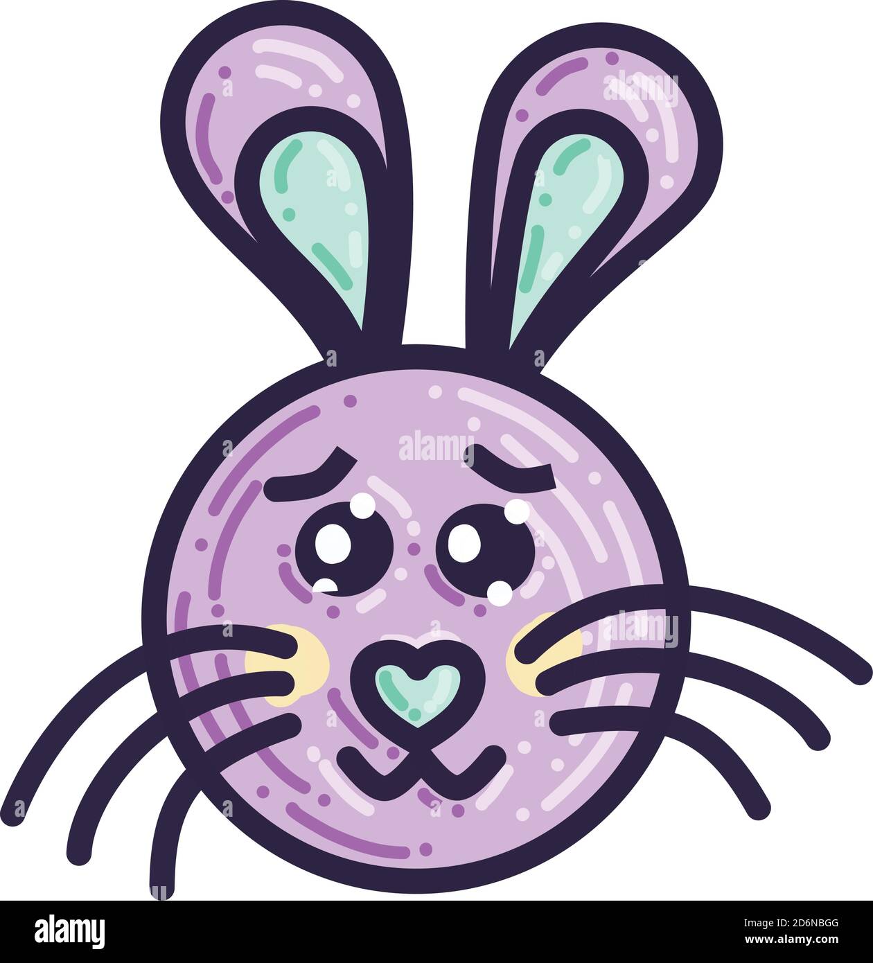 Purple bunny rabbit Stock Vector Images - Alamy
