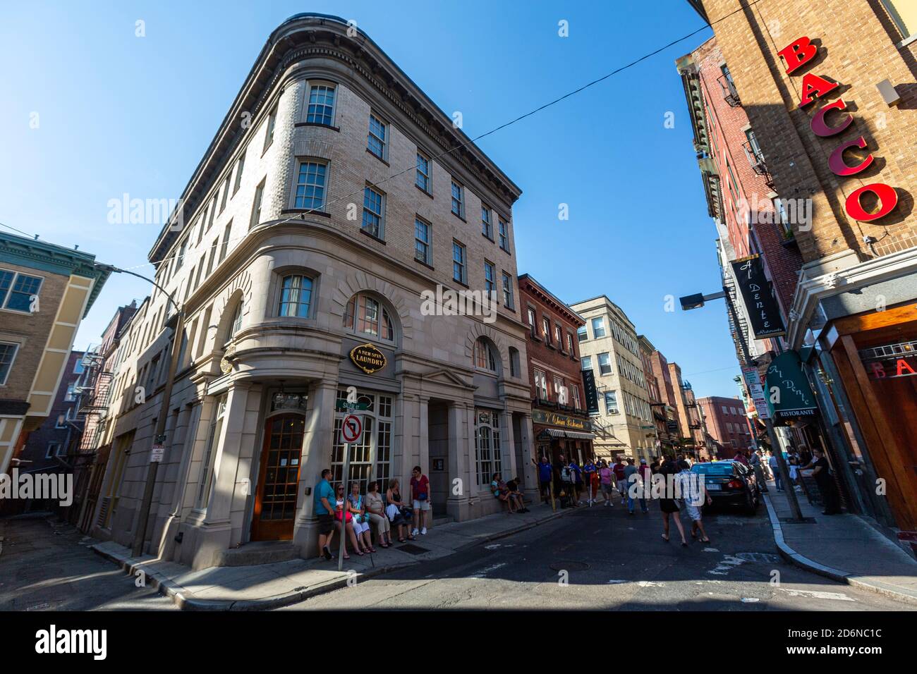 People in the street celebrating the St Anthony Feast, Italian Quarter ...