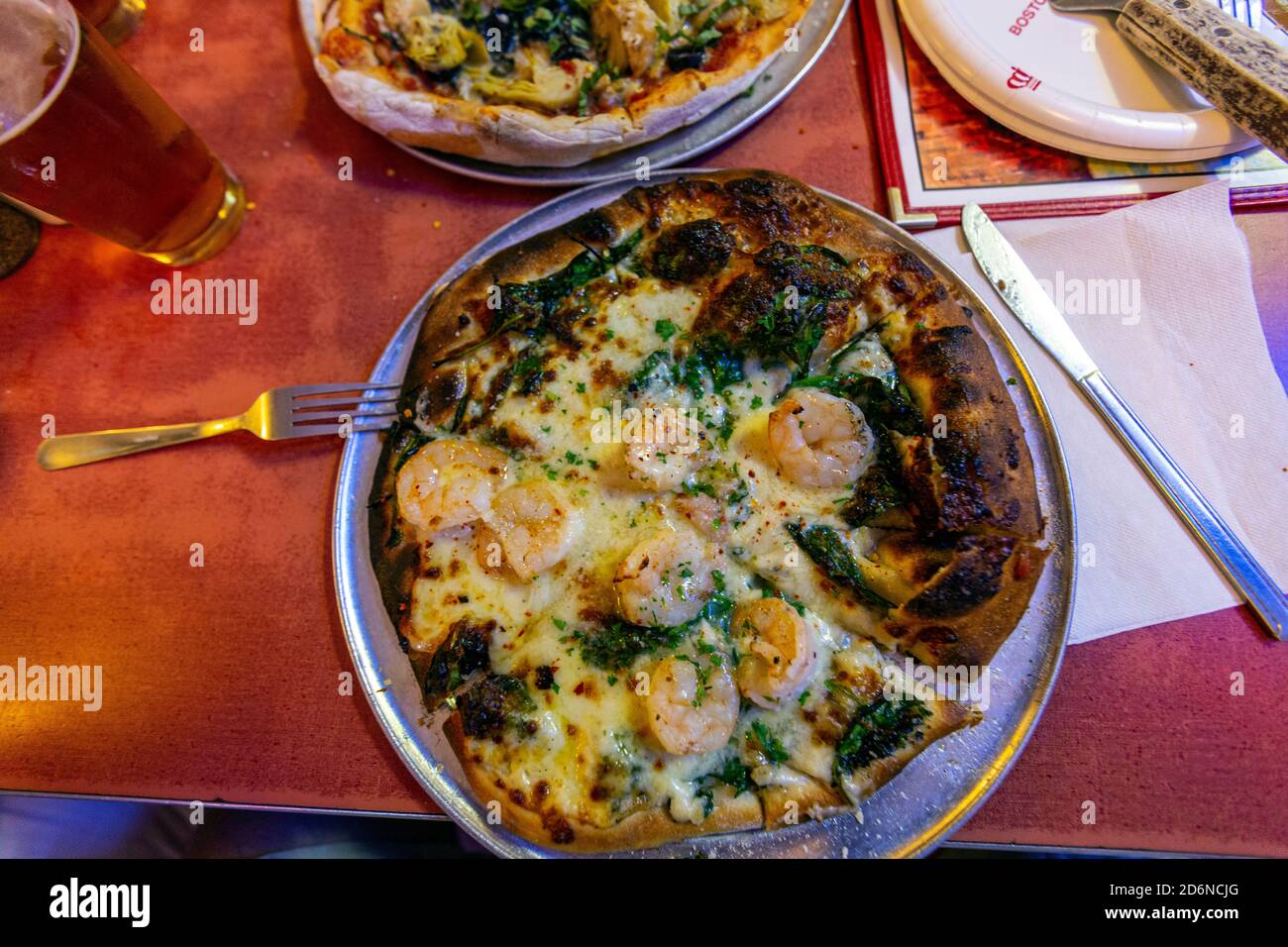 Pizza at Regina Pizzeria in Thacher Street in Boston's North End ...
