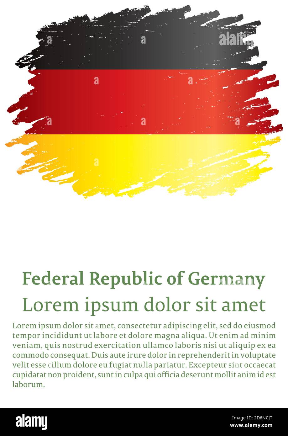 Flag of Germany, Federal Republic of Germany. Template for award design ...