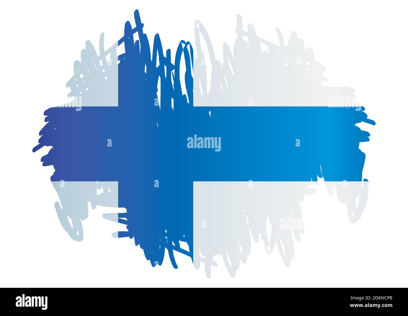 Flag of Finland, Republic of Finland. Bright, colorful vector ...