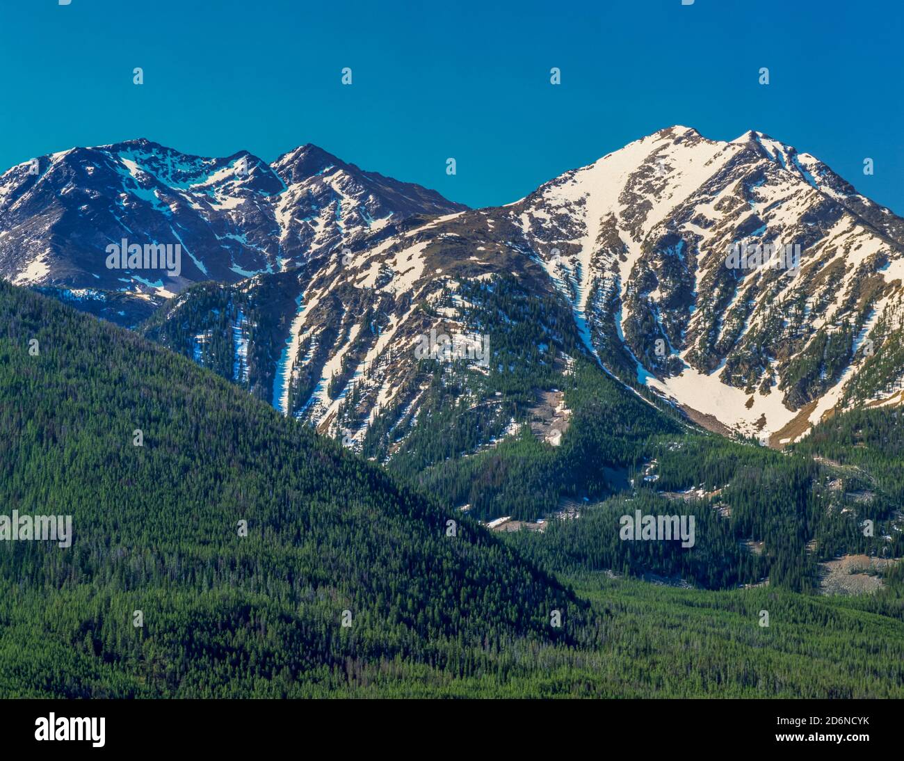 gallatin peak in the spanish peaks section of the madison range in the ...
