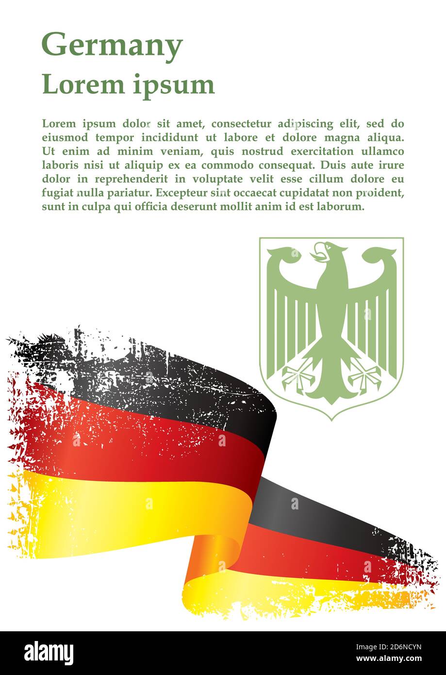 Flag of Germany, Federal Republic of Germany. Template for award design ...