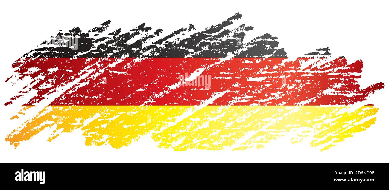 Flag of Germany, Federal Republic of Germany. Bright, colorful vector ...