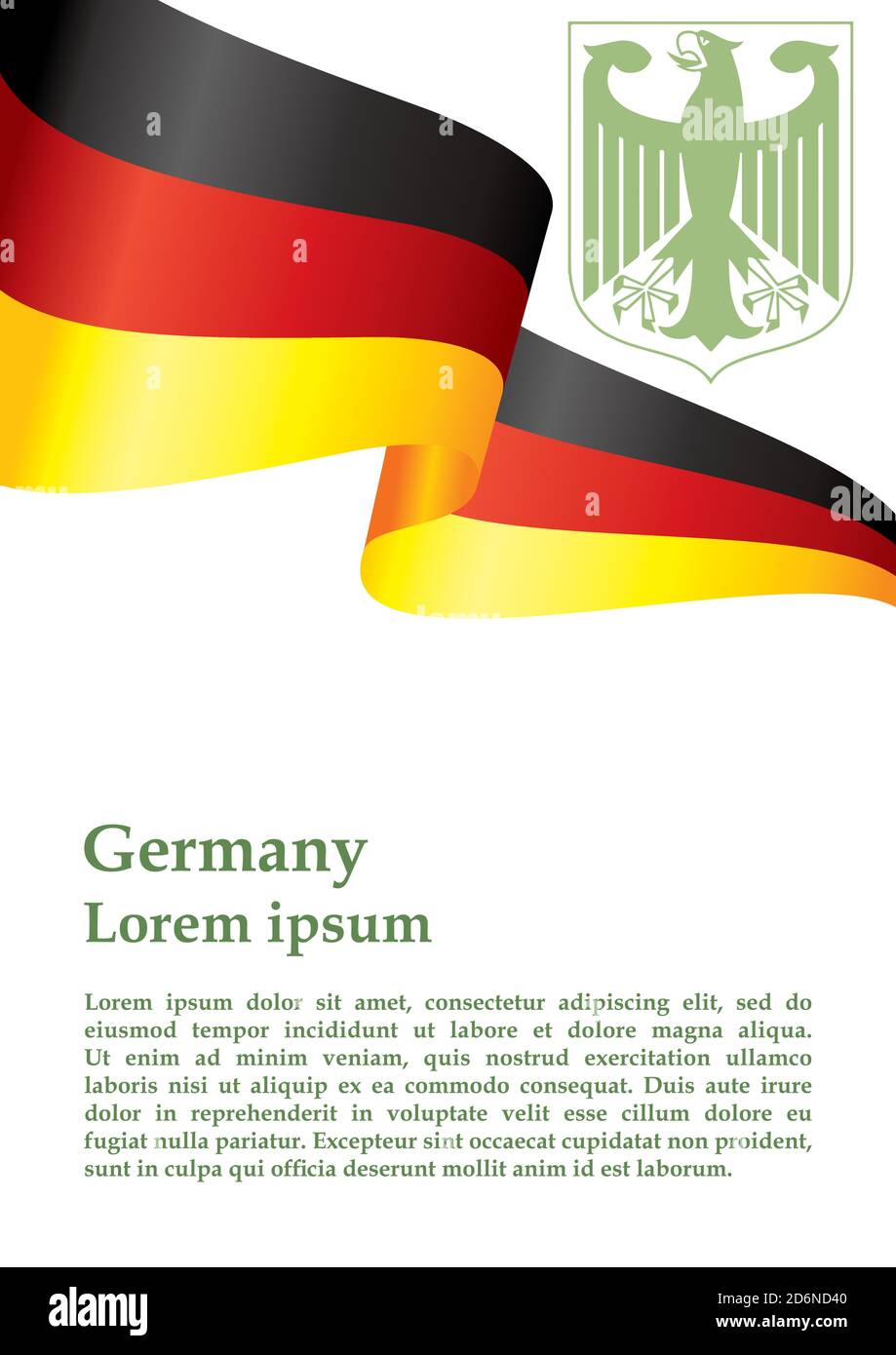 Flag of Germany, Federal Republic of Germany. Template for award design ...