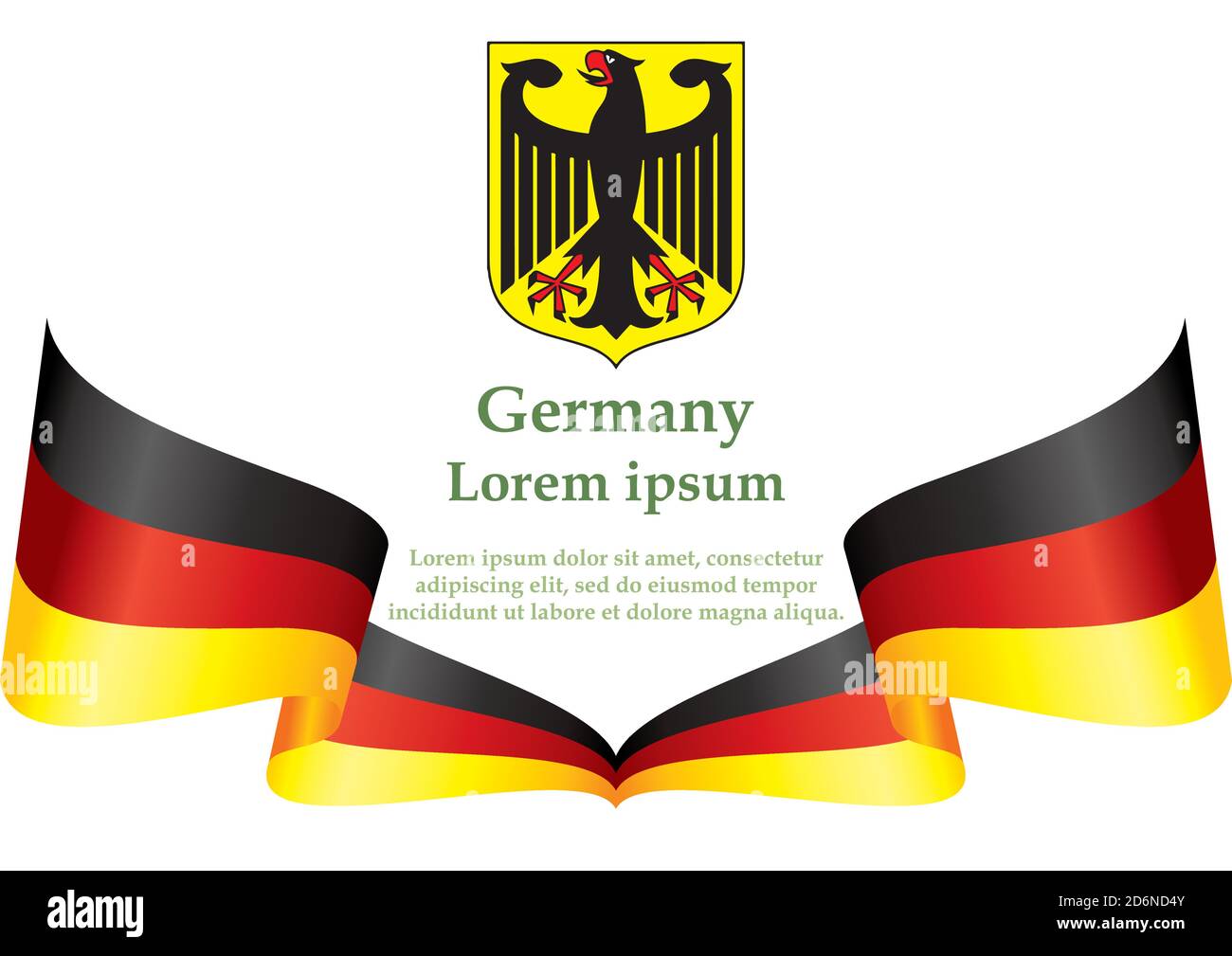 Flag of Germany, Federal Republic of Germany. Template for award design ...
