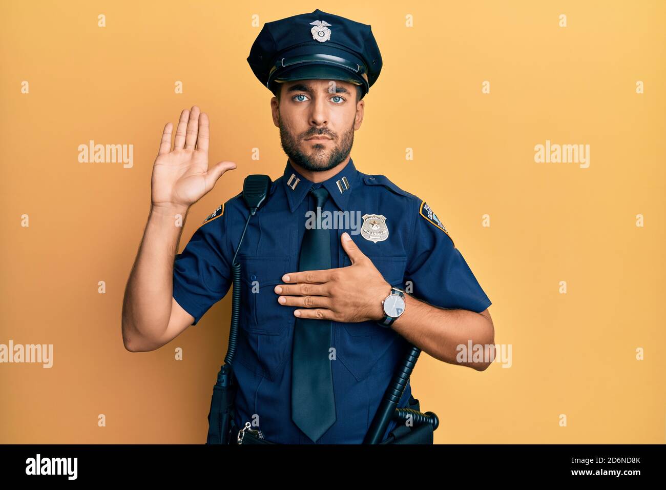 Pledge of allegiance police uniform hi-res stock photography and images ...