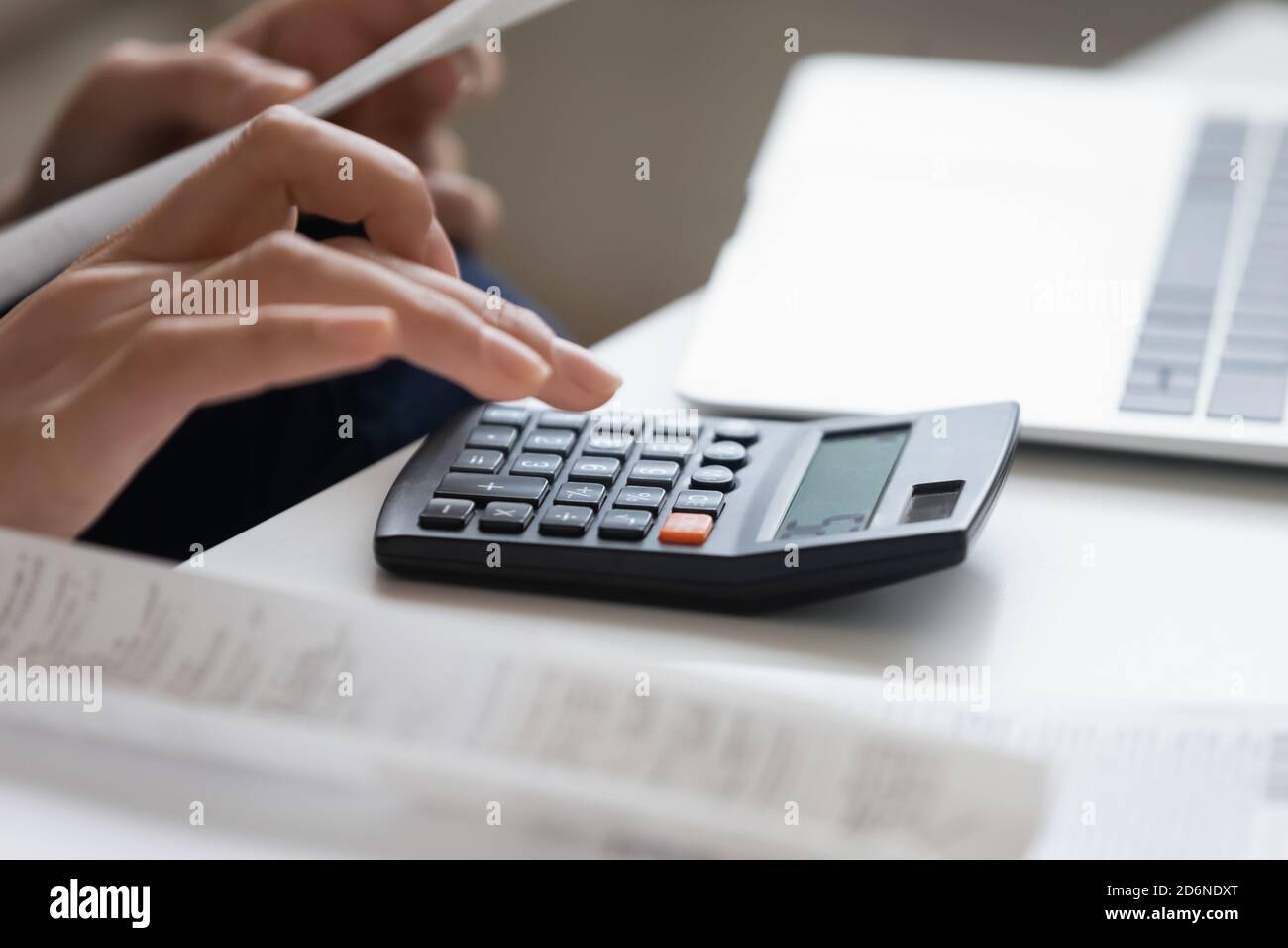 Utility bill calculator close hi-res stock photography and images - Alamy