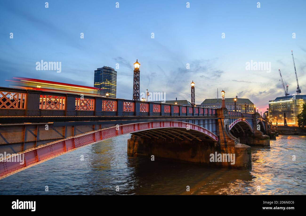 Lambeth Bridge in central London, UK. Lambeth Bridge spans the River ...