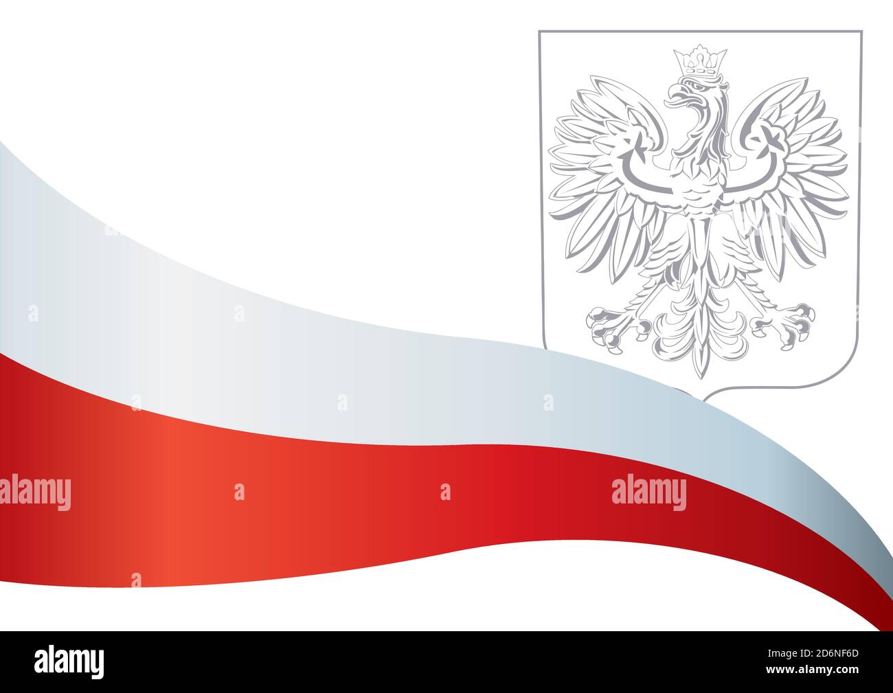 Flag of Poland, Polish flag, Bright, colorful vector illustration Stock ...