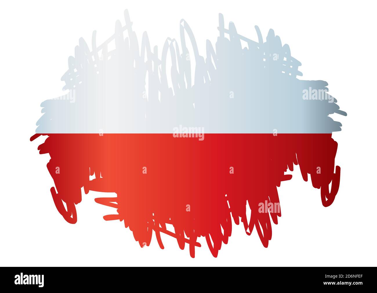 Flag of Poland, Polish flag, Bright, colorful vector illustration Stock ...