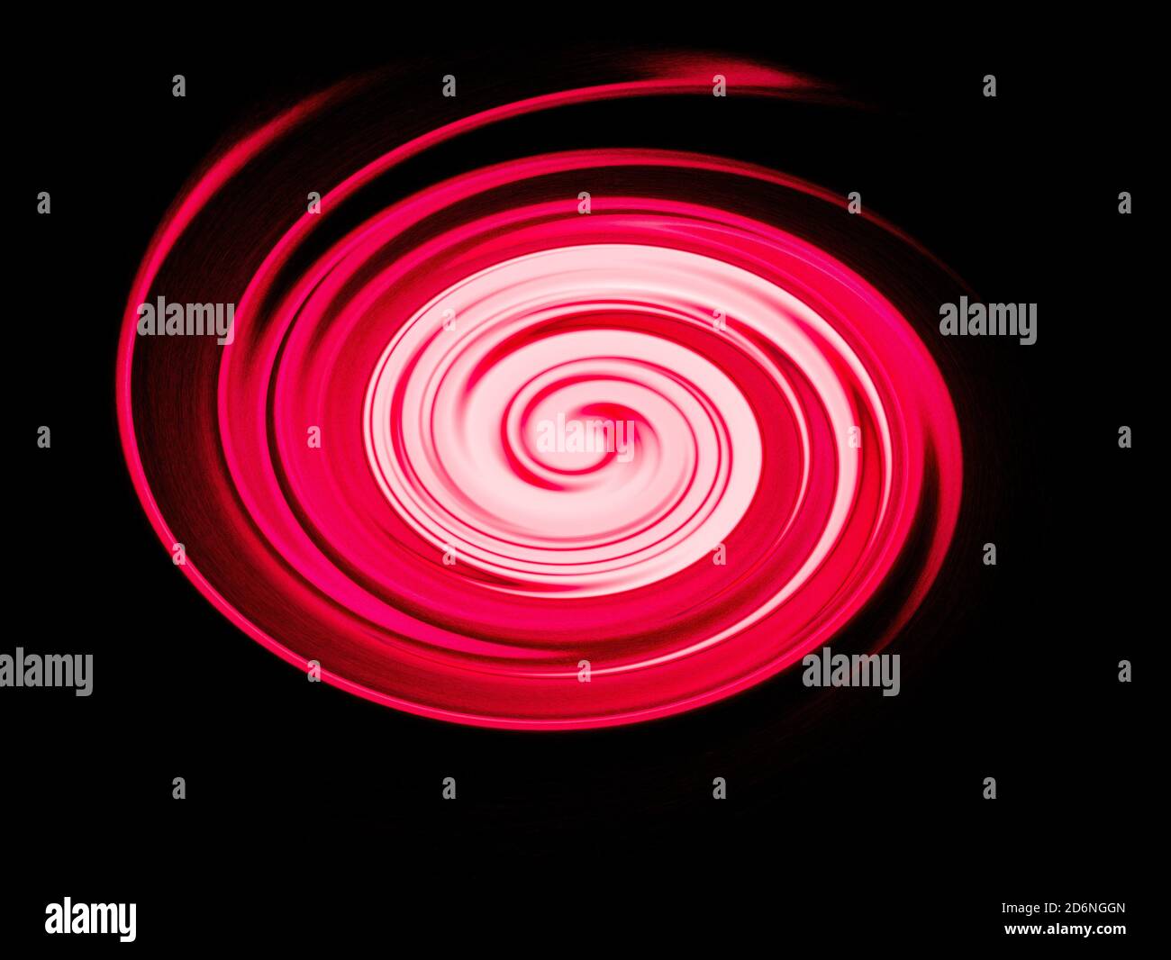 Red abstract spiral on a black background Stock Photo - Alamy