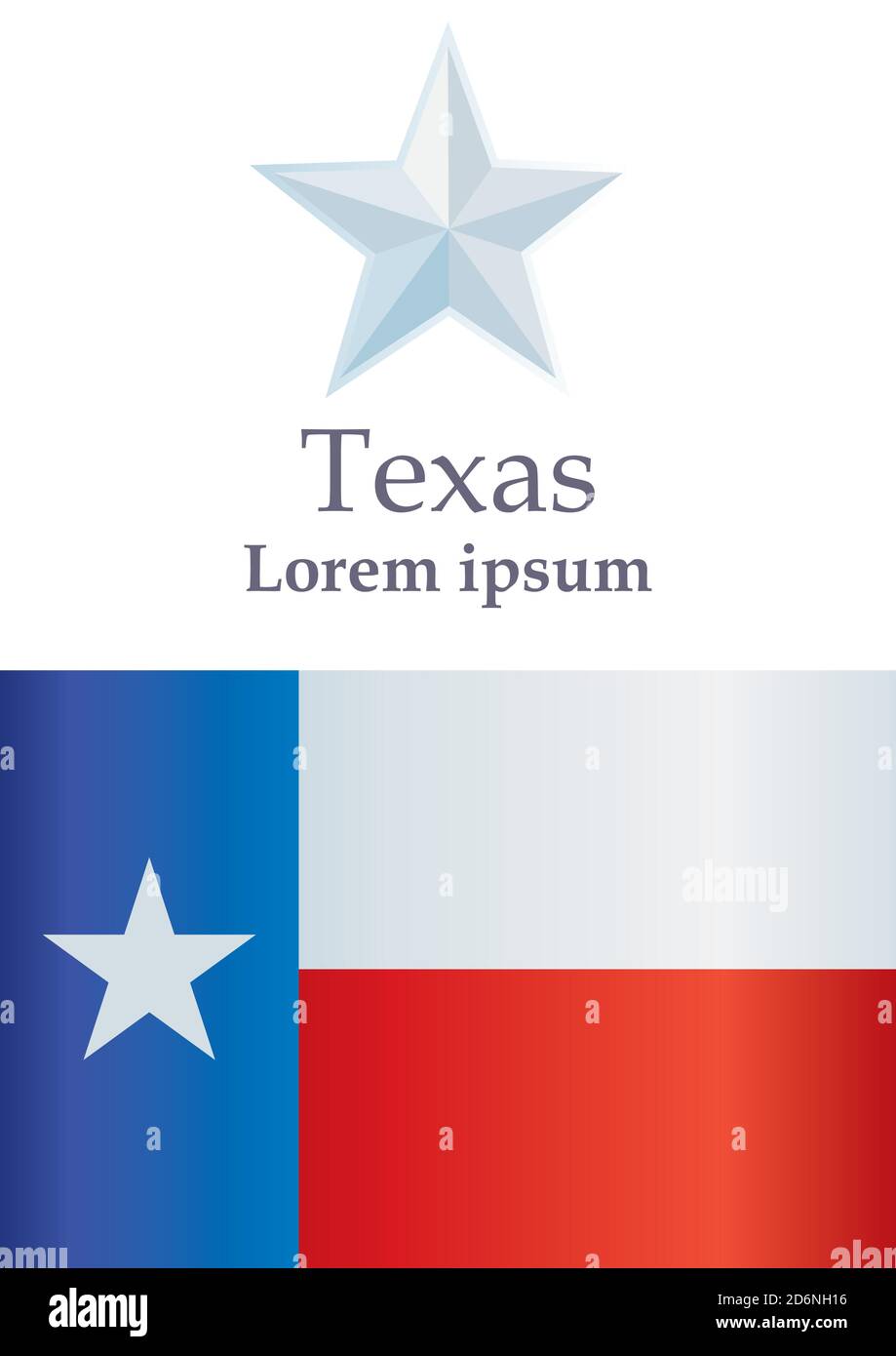 Flag of Texas, State of Texas. Template for the award, an official ...