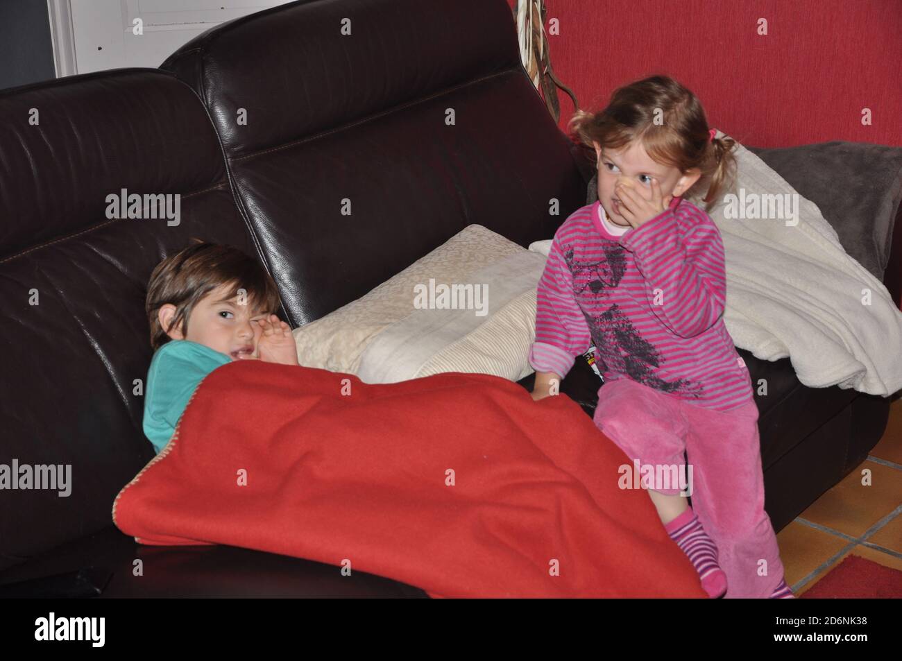 Brother and sister waking up Stock Photo - Alamy Brother and sister waking up Stock Photo - Alamy