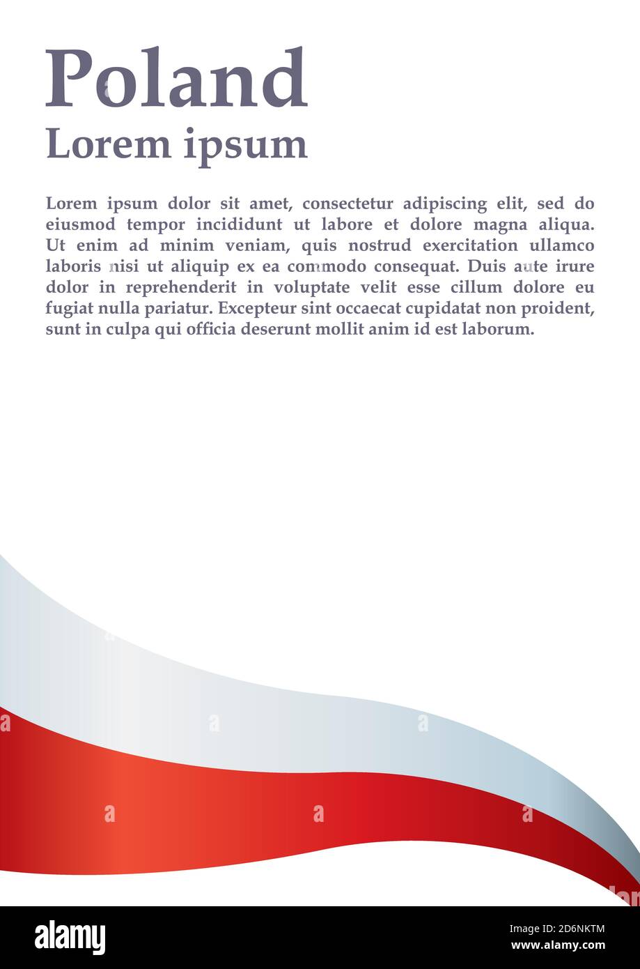 Flag of Poland, Polish flag, template for award design, an official ...