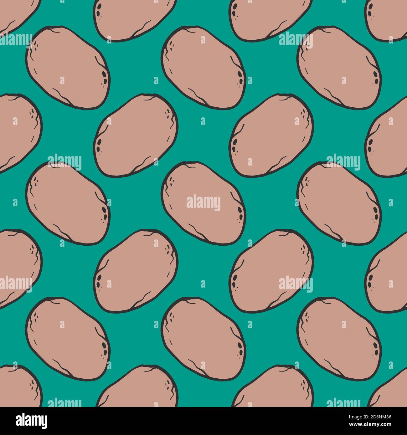 Potato pattern vector vectors hi-res stock photography and images - Alamy