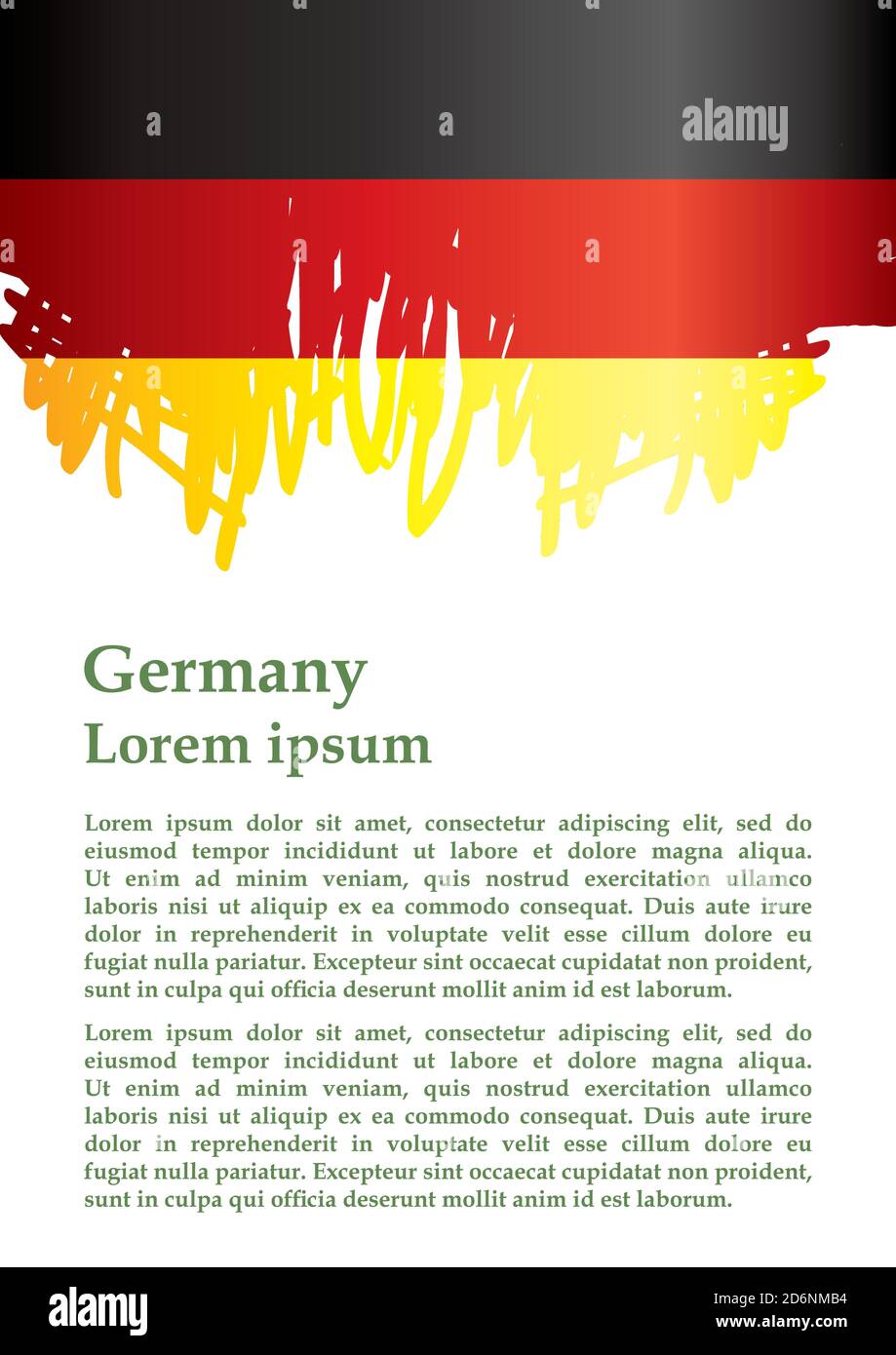 Flag of Germany, Federal Republic of Germany. Template for award design ...