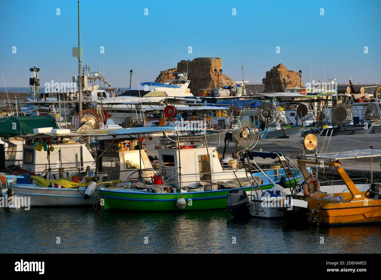 Old harbour in Paphos in Cyprus Stock Photo - Alamy