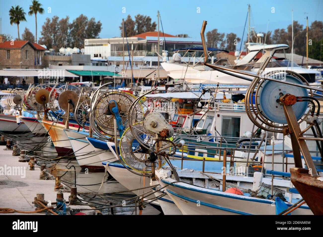Old harbour in Paphos in Cyprus Stock Photo - Alamy