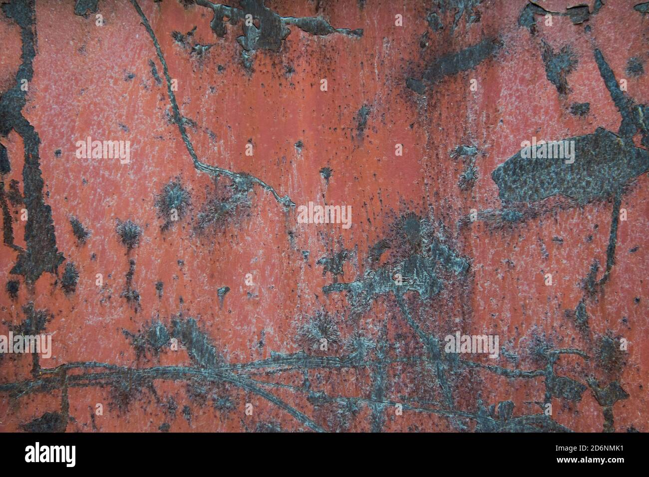 Rust steel surface with chipped paint chunks, grudge Stock Photo - Alamy