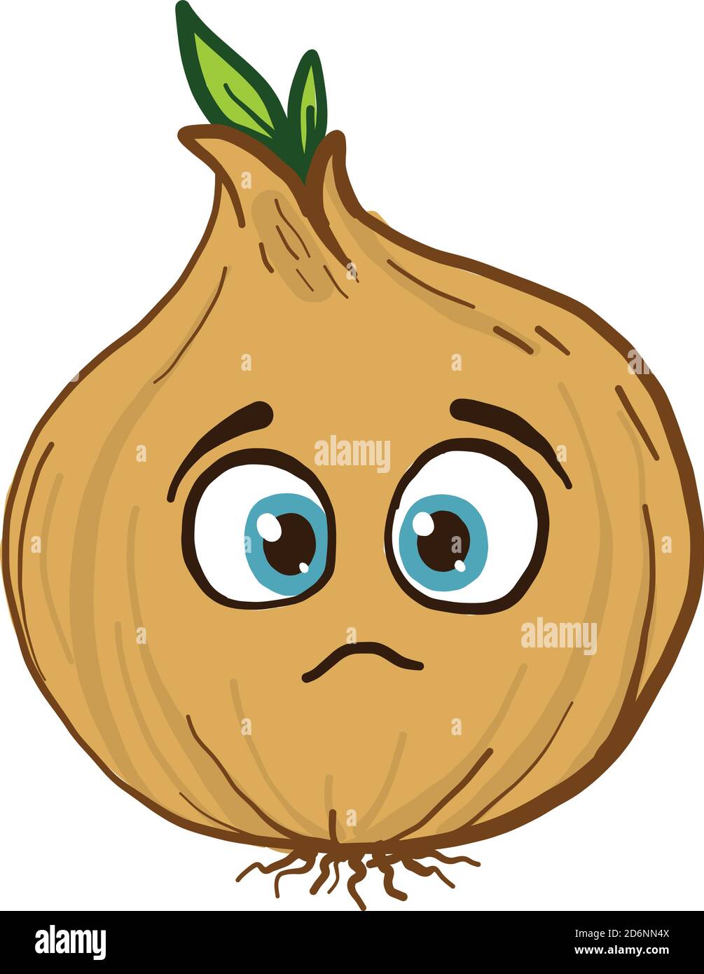 Onion sad face Stock Vector Images - Alamy