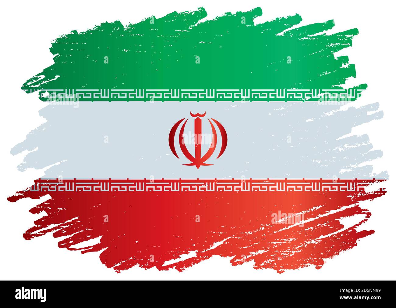 Flag of Iran, Islamic Republic of Iran. Bright, colorful vector ...